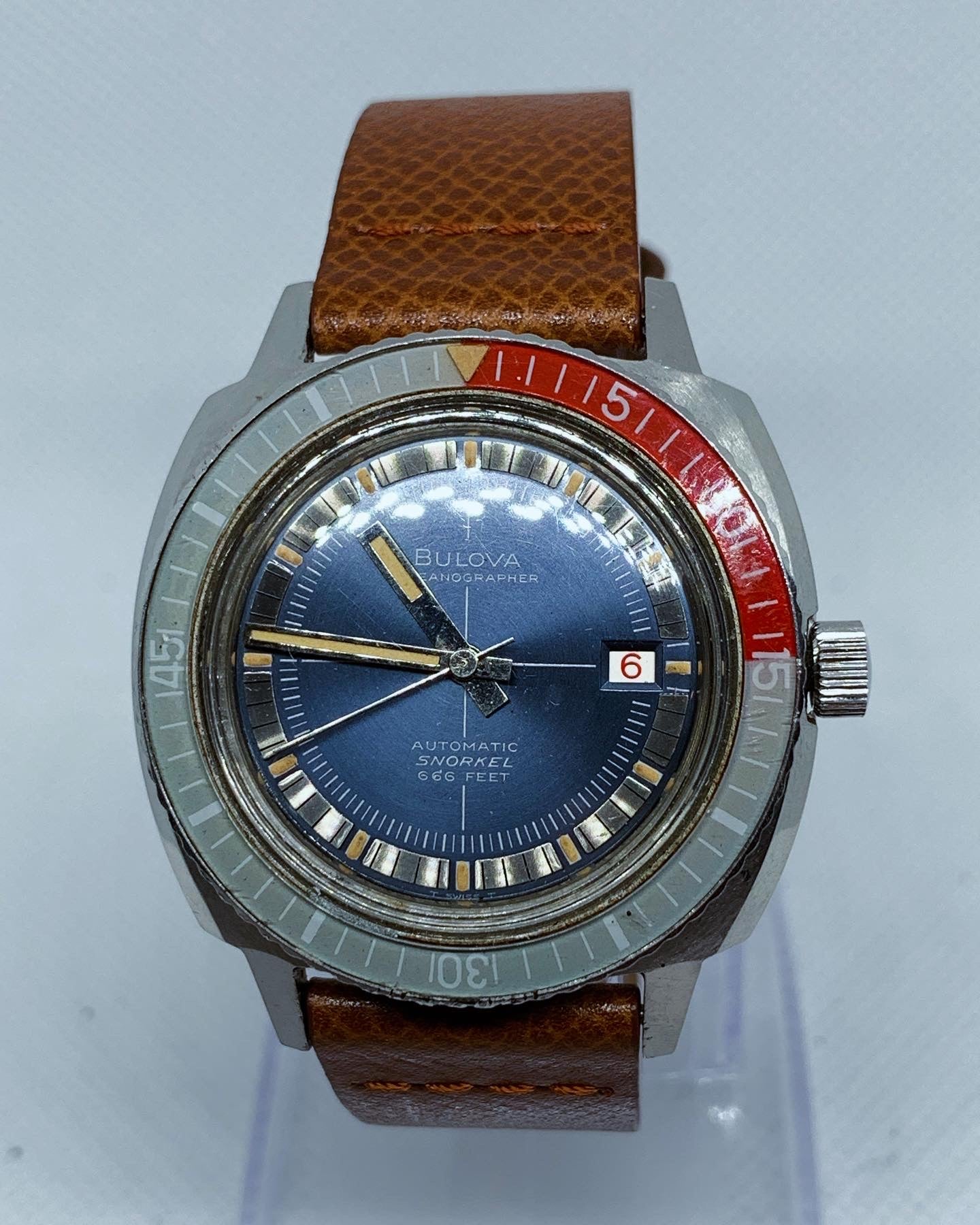 Bulova Vintage M9 SNORKEL Oceanographer Devil Diver 666FT Automatic St ...