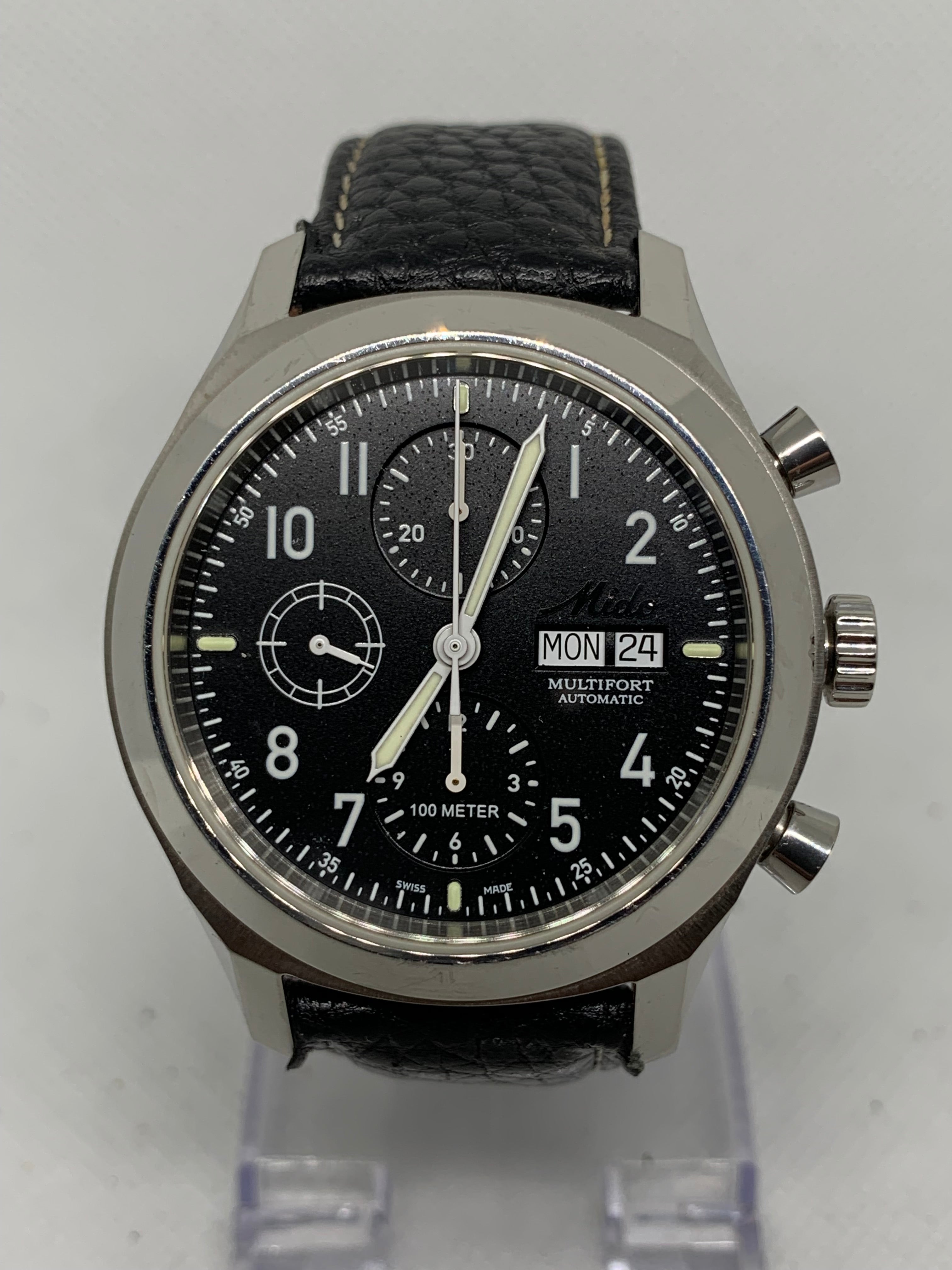 Mido Multifort Chronograph Patagonia Chronograph Automatic Black Dial ...